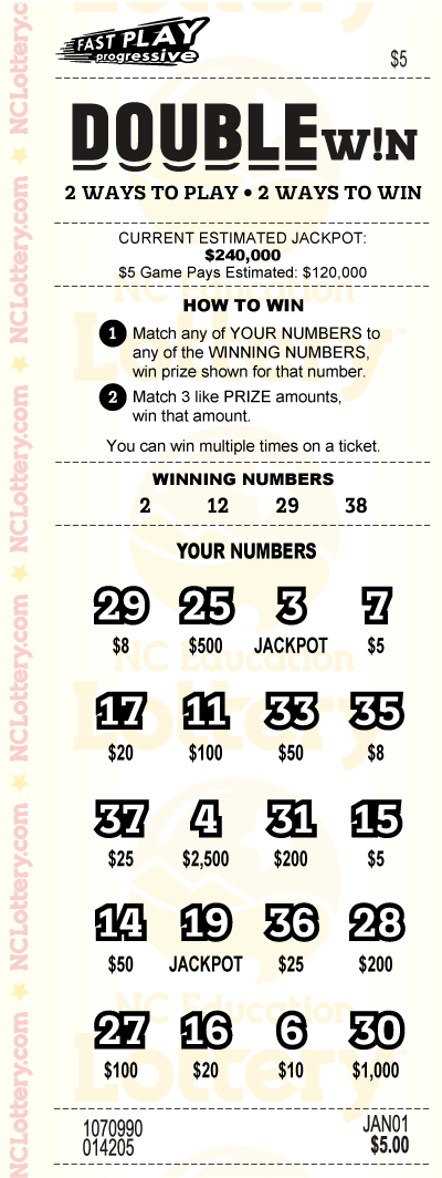 Fast Play - DOUBLE W!N | NC Lottery