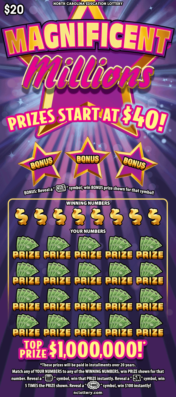 Scratch-Off - Magnificent Millions | NC Lottery