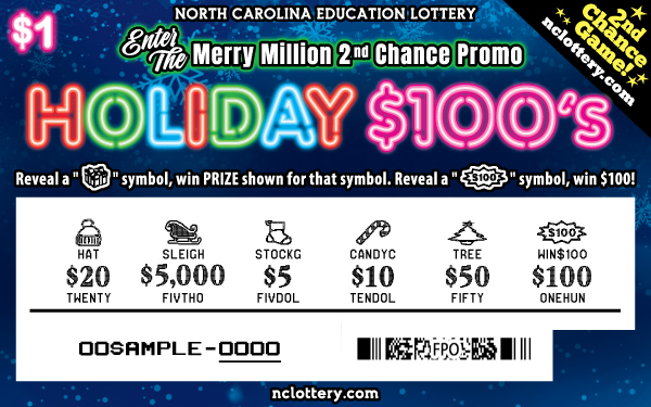 Scratch-Off - Holiday $100s | NC Lottery