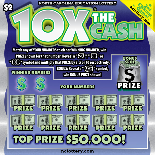 Scratch-Off - 10X The Cash | NC Lottery