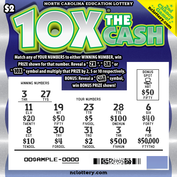 Scratch-Off - 10X The Cash | NC Lottery