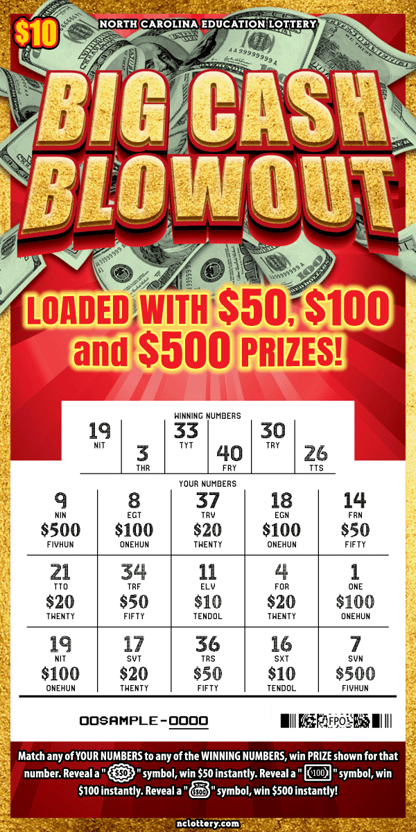 Scratch-Off - Big Cash Blowout | NC Lottery