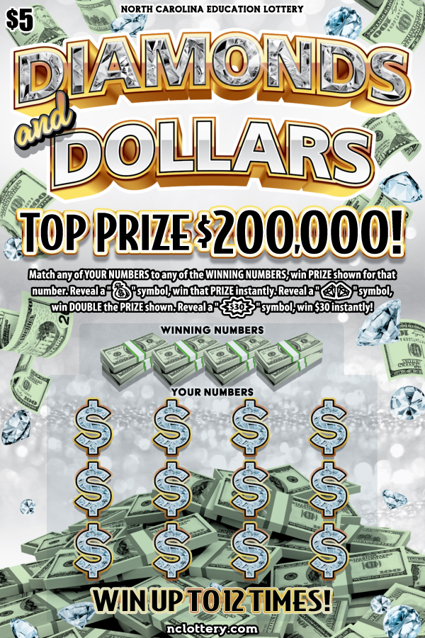 Scratch-Off - Diamonds and Dollars | NC Lottery