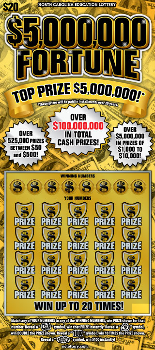 All 20 NC Lottery Scratch Offs Ticket Odds Prizes Payouts Info
