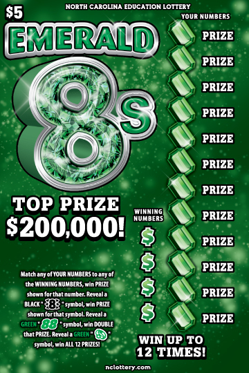 Scratch-Off - Emerald 8s | NC Lottery