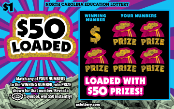 Scratch-Off - $50 Loaded | NC Lottery