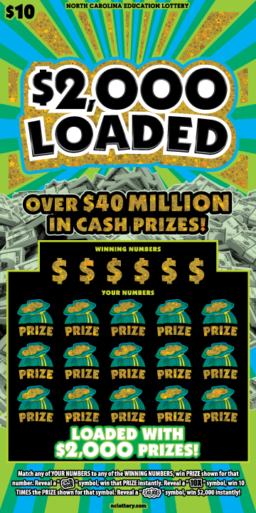 Scratch-Off - $2,000 Loaded | NC Lottery