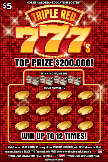 Scratch-Off - Triple Red 777's | NC Lottery