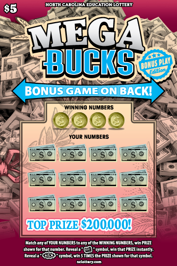 Scratch-Off - MEGA BUCKS | NC Lottery