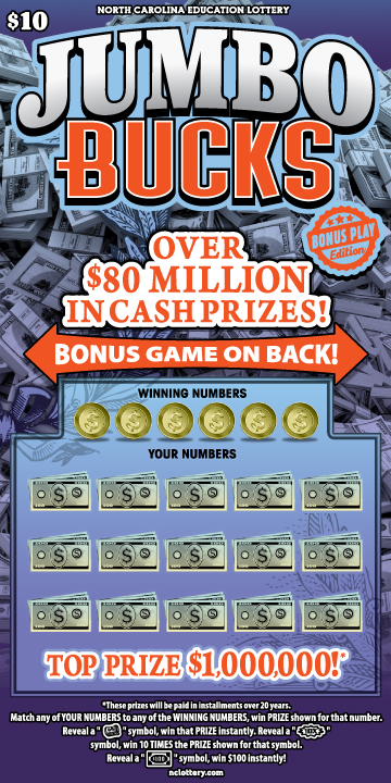 Scratch-Off - JUMBO BUCKS | NC Lottery