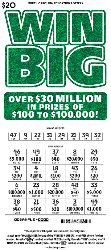 Scratch-Off - Win Big | NC Lottery