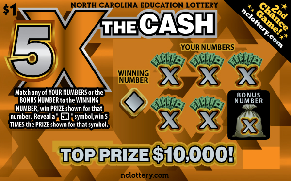 Scratch-Off - 5X The Cash | NC Lottery