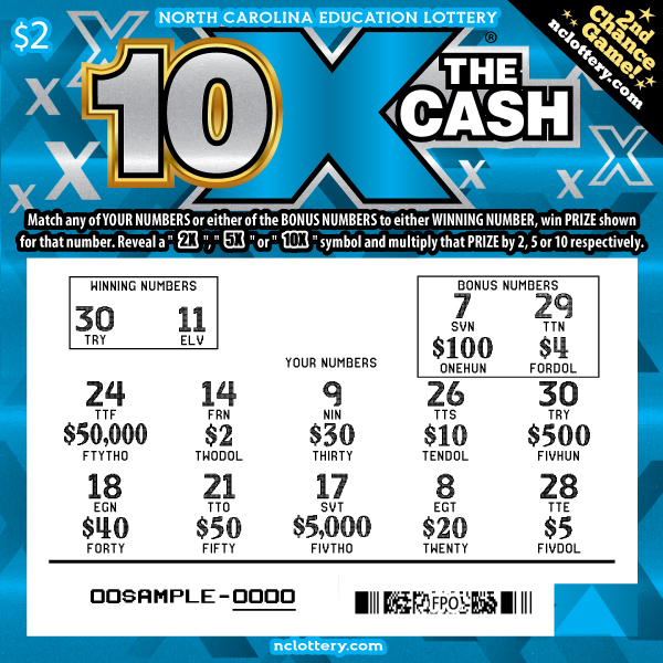 Scratch-Off - 10X The Cash | NC Lottery