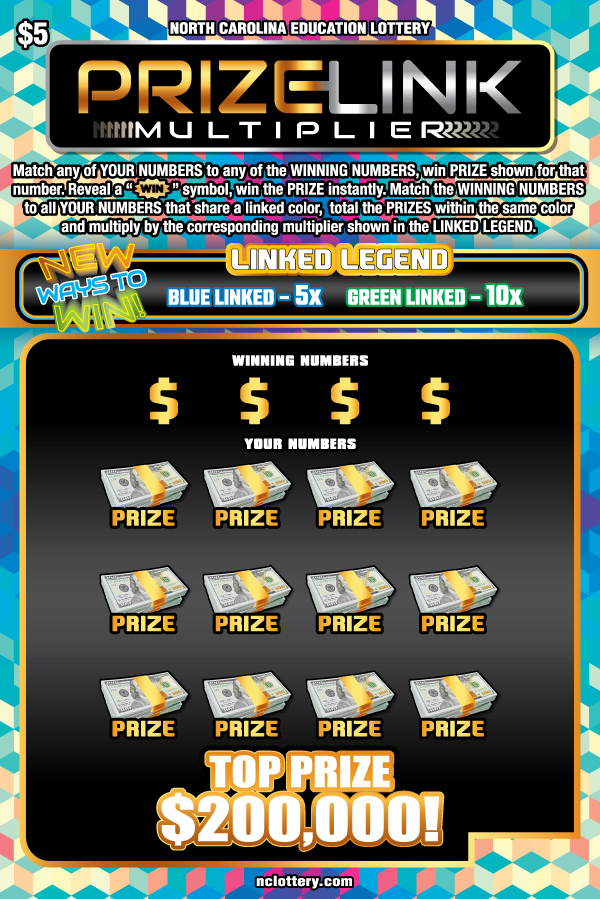 Scratch-Off - Prize Link Multiplier | NC Lottery
